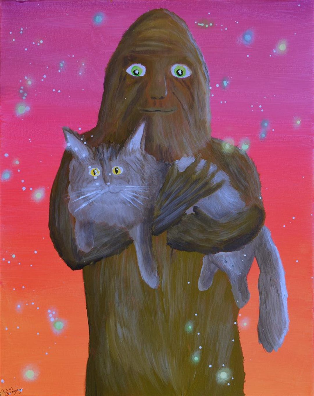 Fuzzy Buddies | 20"x16" | Original Canvas Painting - Etsy