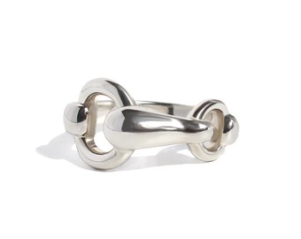 Sterling Silver Bit Ring - Etsy
