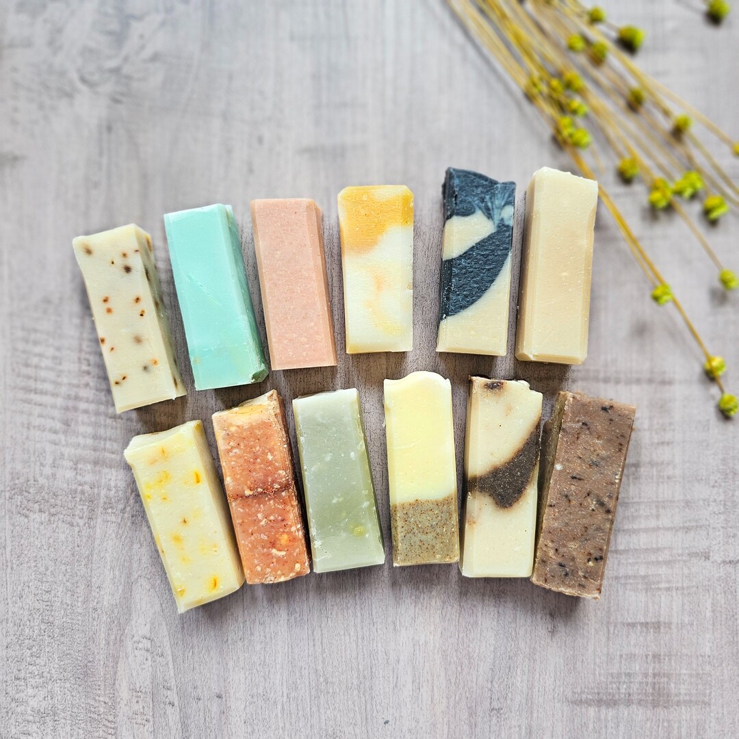 12 Mini Guest Soaps Set - Soap Sample Bundle - Natural & Handmade Bar ...