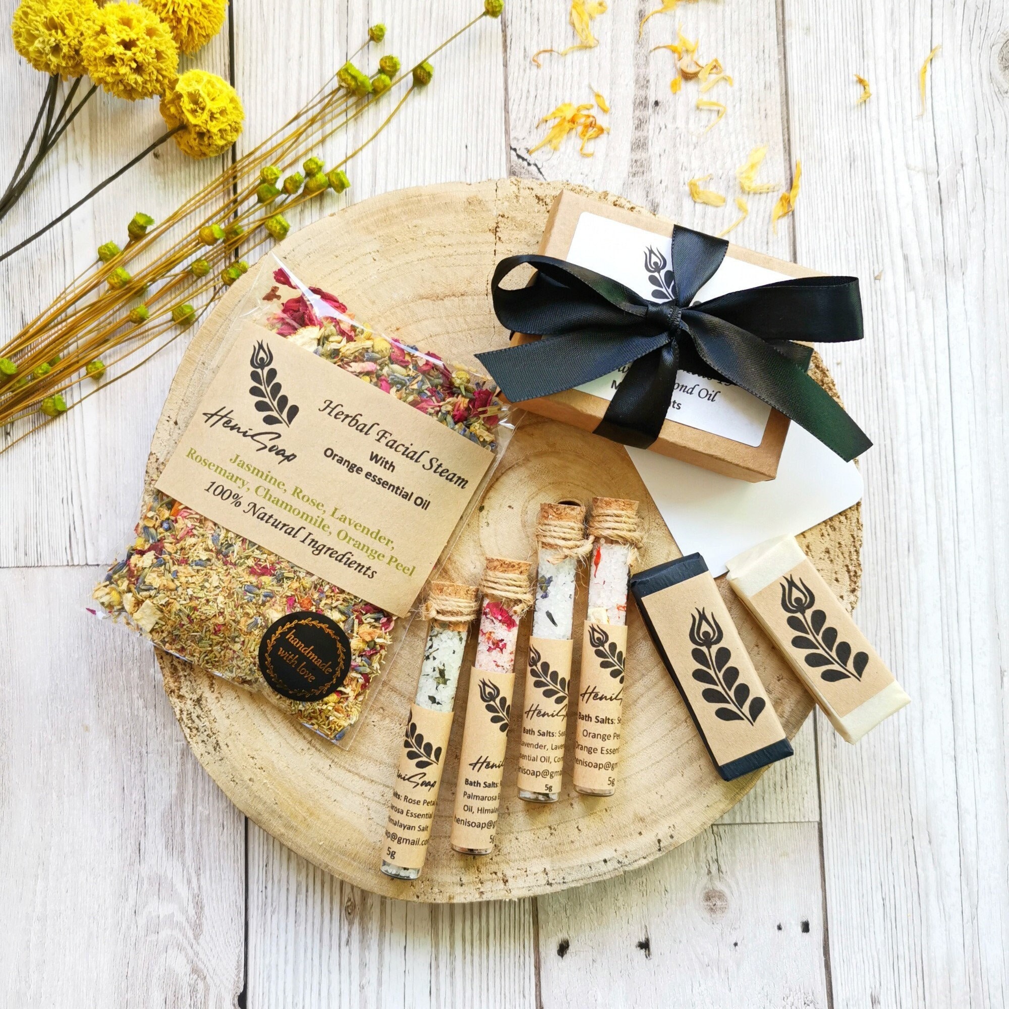 Spa & Beauty Pamper Set Relaxing Tester Pack Natural - Etsy UK