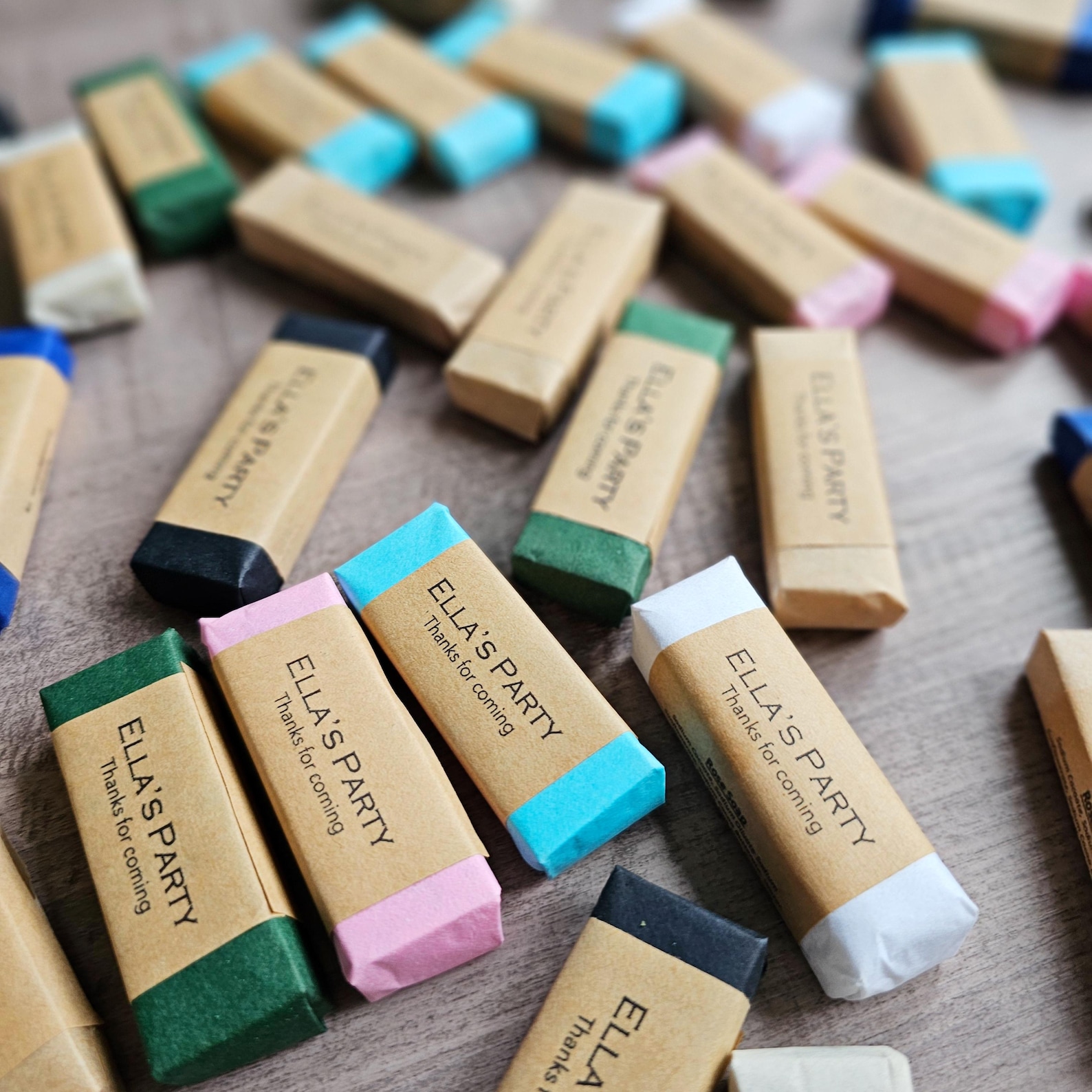 Rustic Mini Guest Soaps - Personalised Boho Wedding Favours - Handmade ...