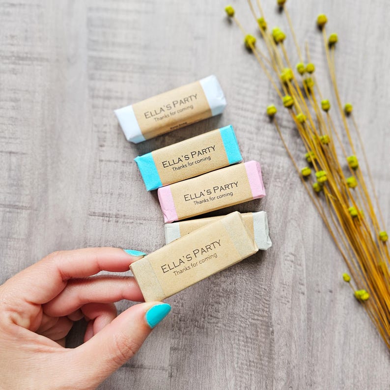 Rustic Mini Guest Soaps - Personalised Boho Wedding Favours - Handmade ...
