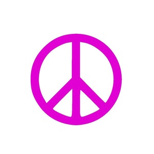 Peace Symbol Vinyl Decal Die Cut Sticker - Etsy