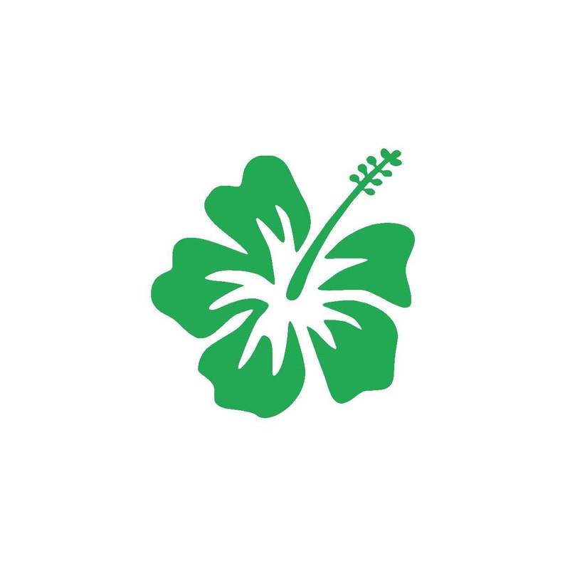 Hibiscus Vinyl Decal Die Cut Sticker - Etsy