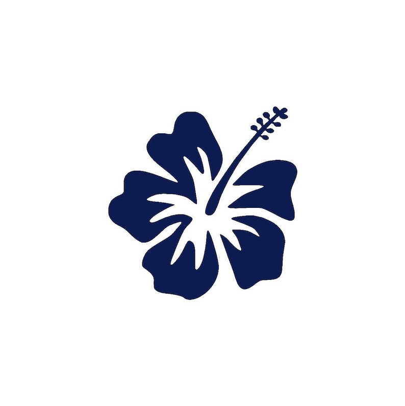 Hibiscus Vinyl Decal Die Cut Sticker - Etsy