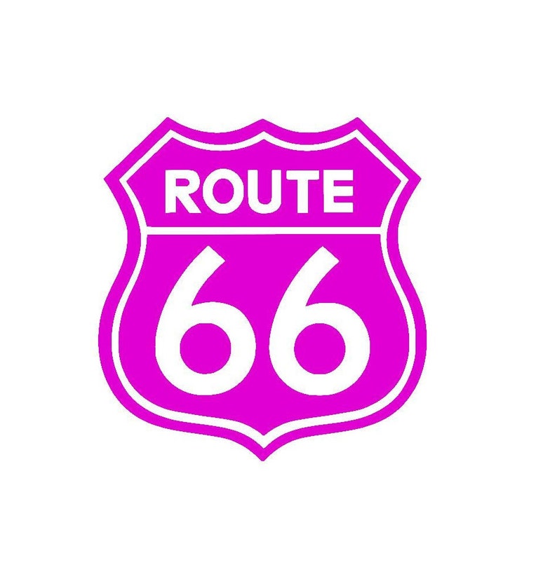 Route 66 Shield Vinyl Decal Die Cut Sticker - Etsy