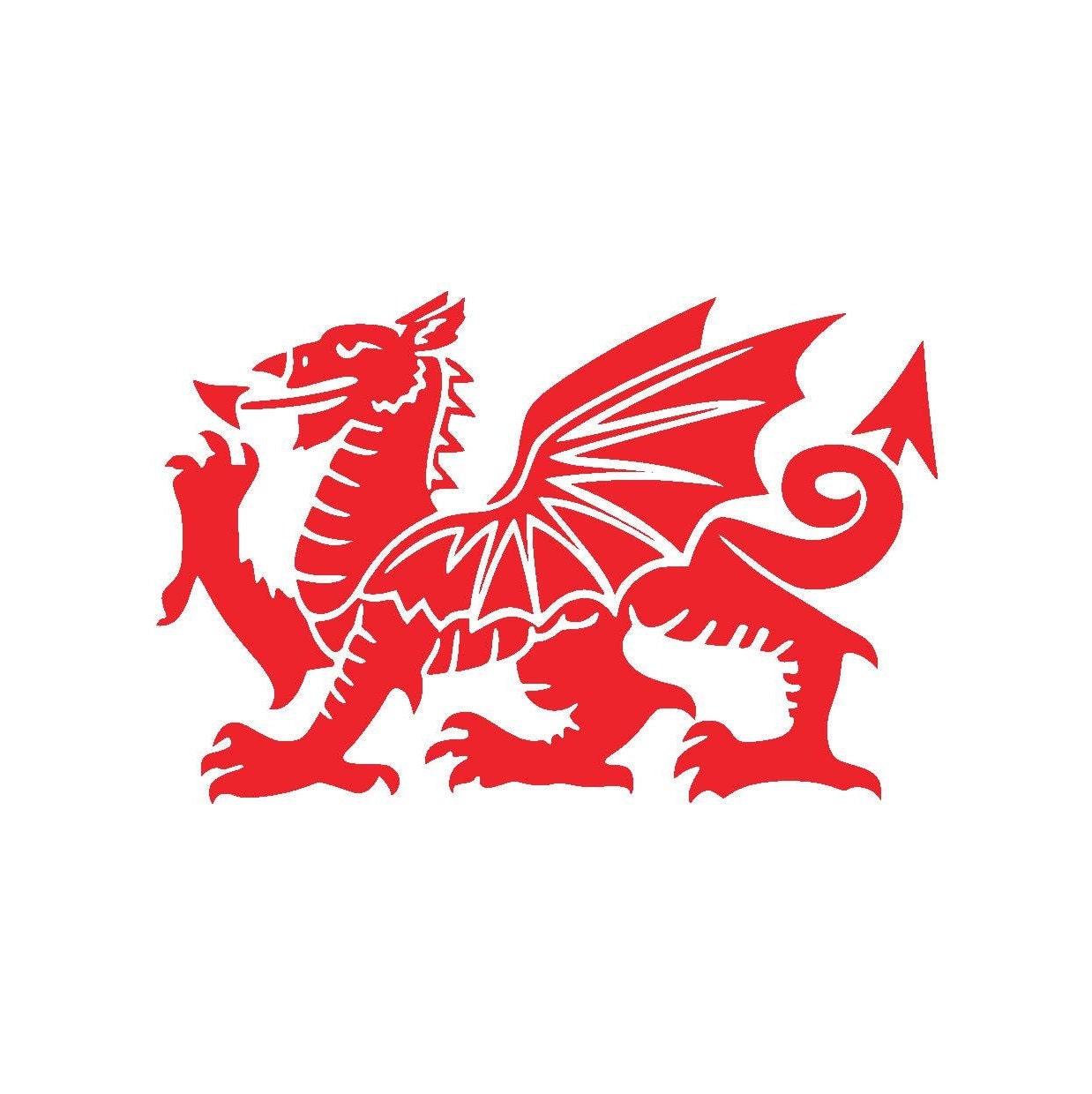 Welsh Dragon Vinyl Sticker - Etsy UK