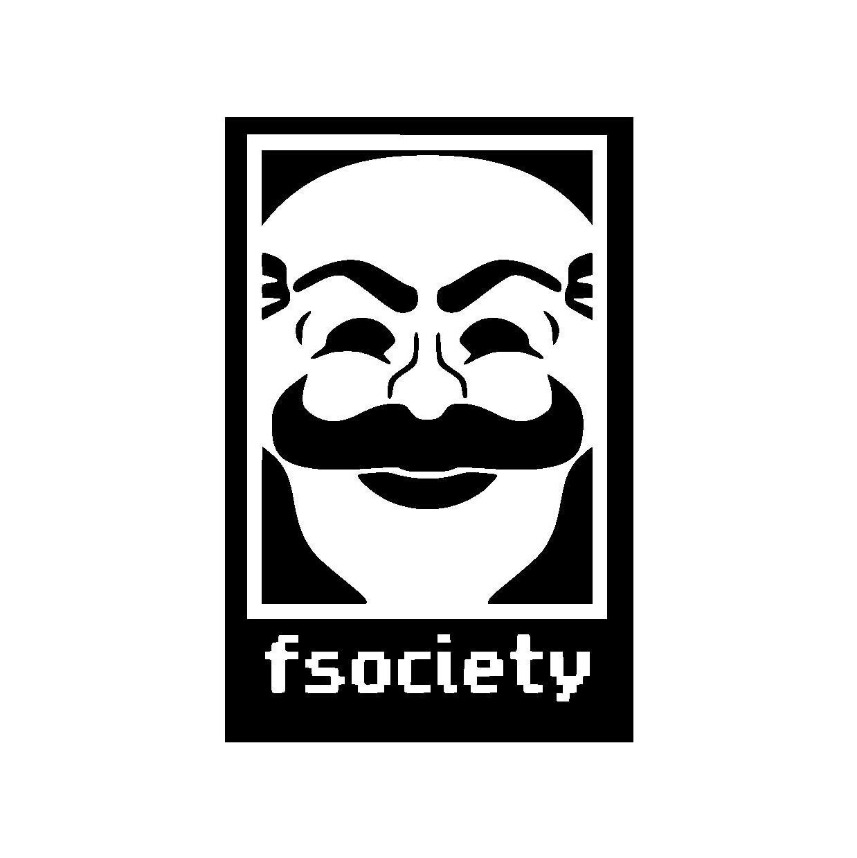 F Society Insignia From Mr Robot Vinyl Sticker Etsy Uk