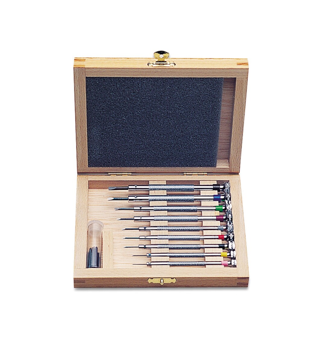 Screwdriver Set in Wooden Box, 9 Piece - Etsy
