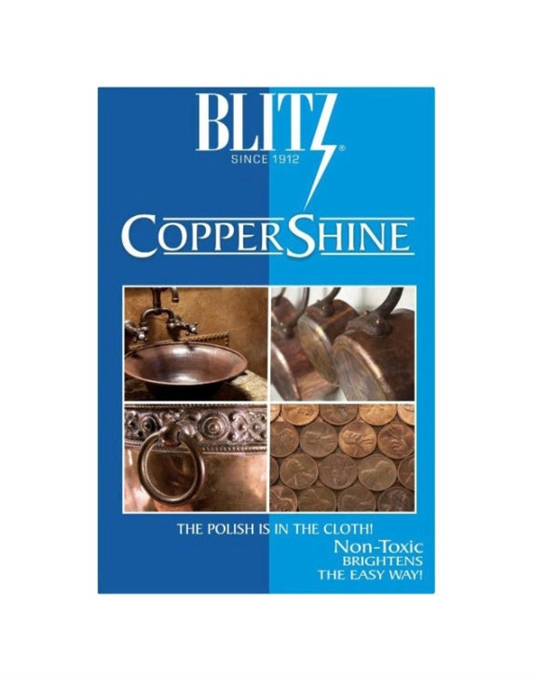 Copper Shine Cloth, Copper Polishing Cloth by Blitz Inc ...