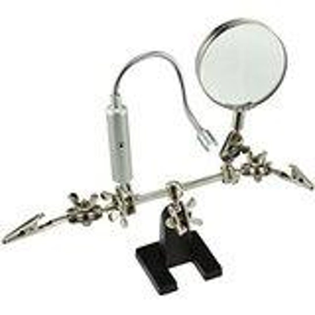 Helping Hand Magnifier With Flexible LED Light - Etsy