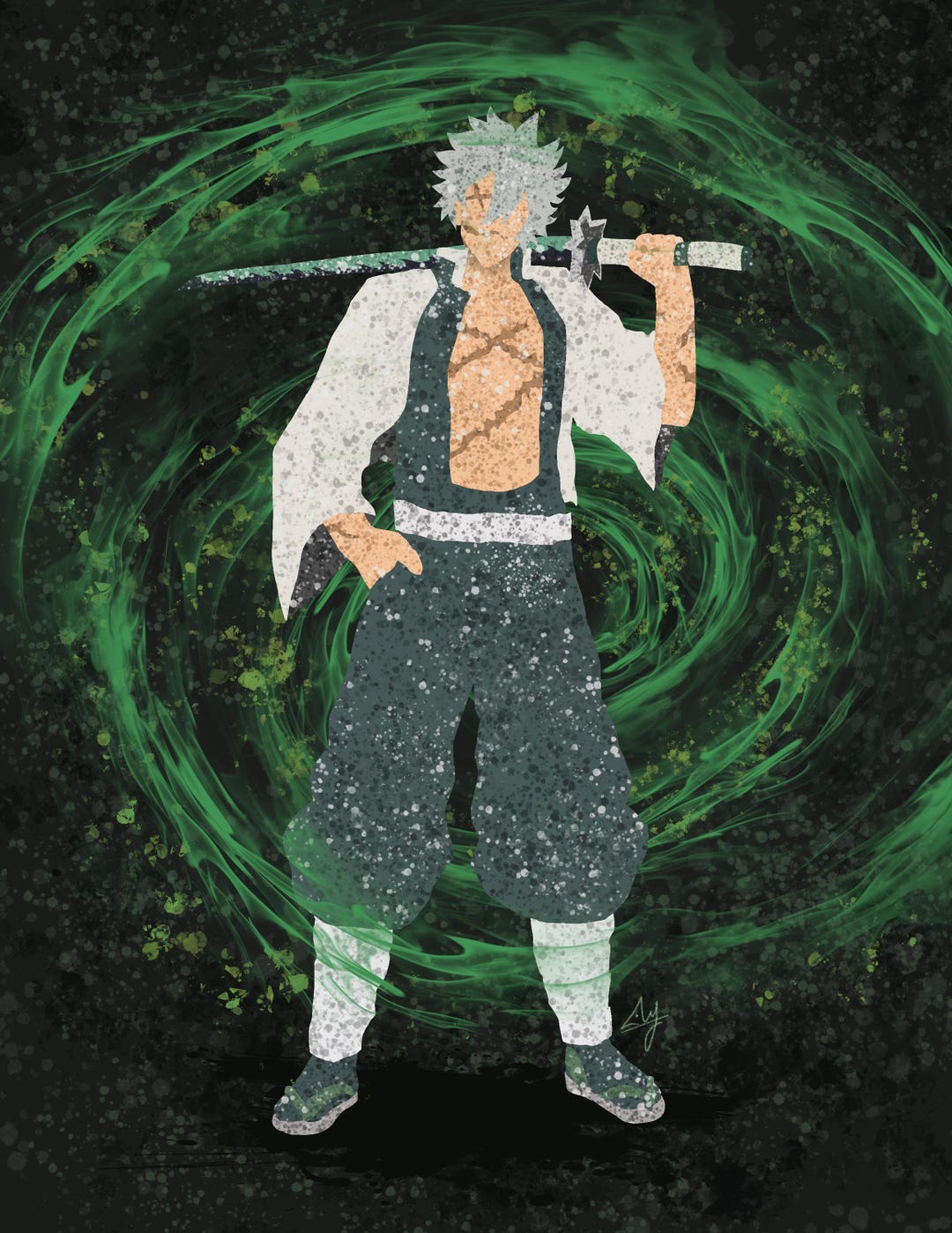 Sanemi Art Print - Etsy