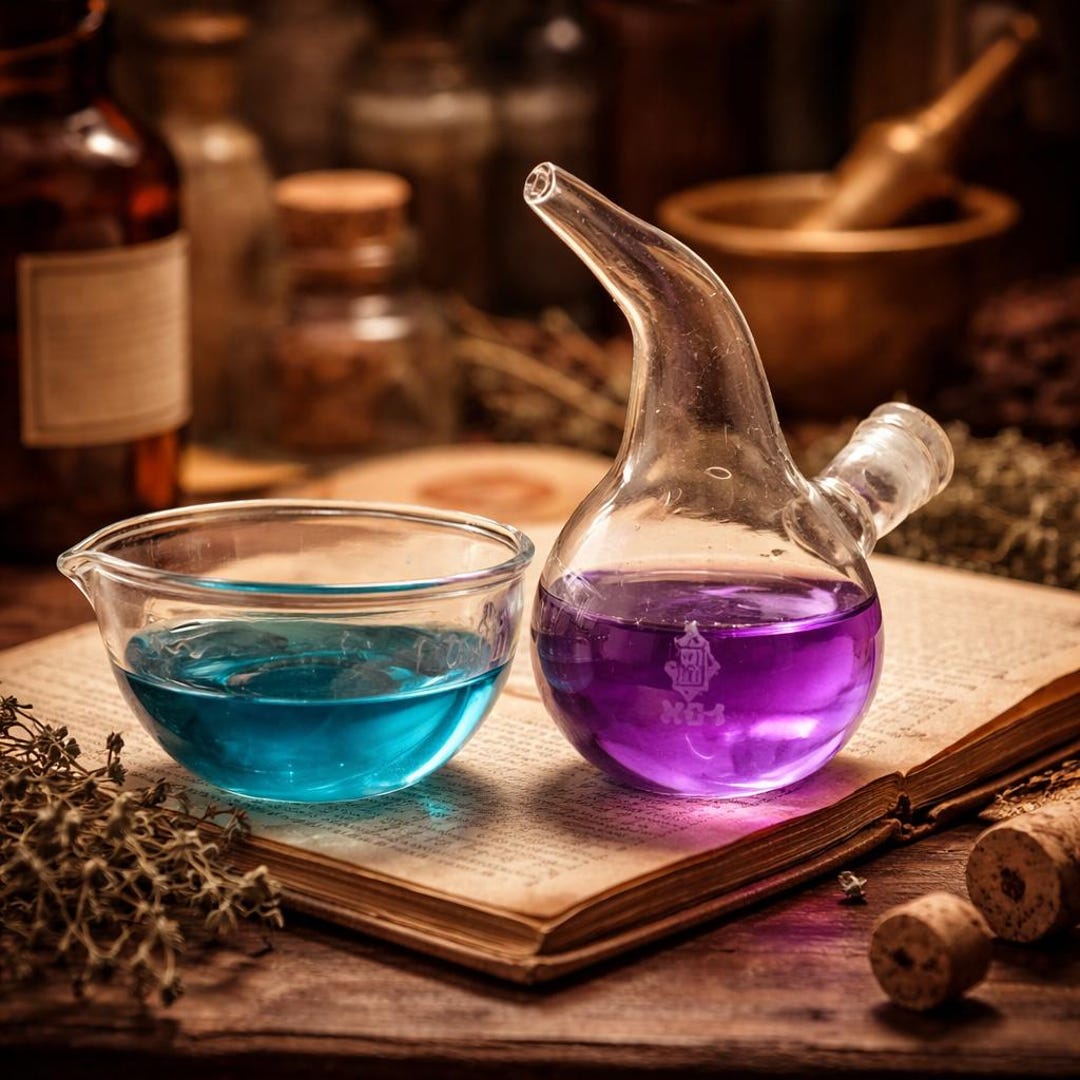 Vintage Glass Laboratory Vial and Dropper, Apothecary Glassware ...