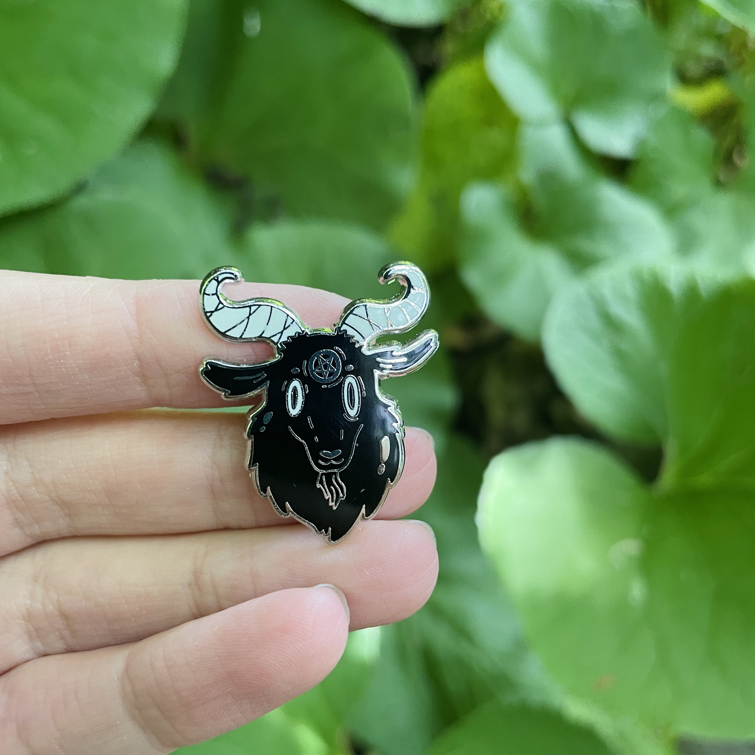 Baphomet Hard Enamel Pin - Goat Pin - Satanic Pin - Creepy Cute - Cute ...