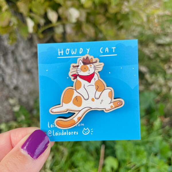 Cowboy Enamel Pin - Etsy