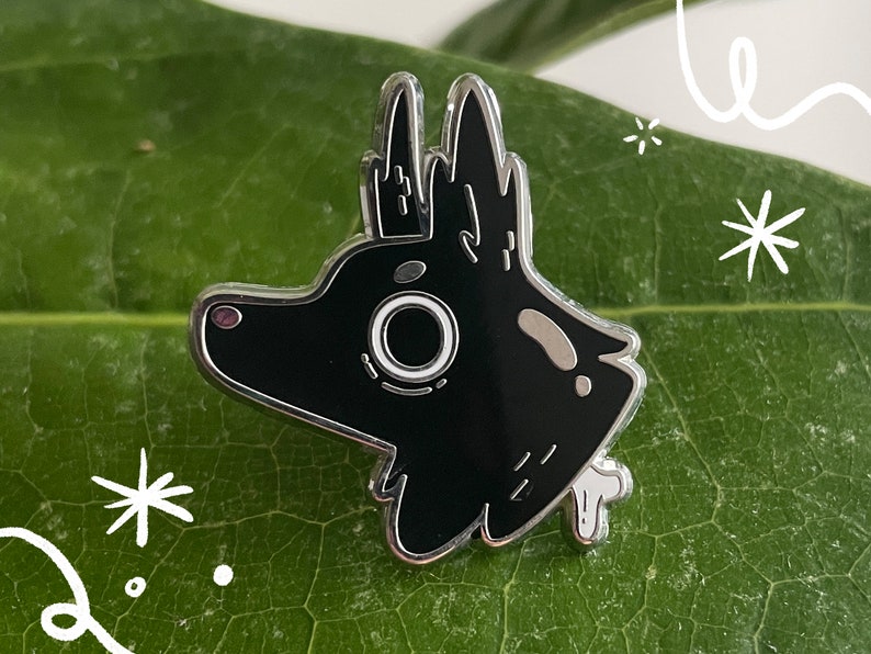 Fox Hard Enamel Pin Wolf Pin Dog Pin Creepy Cute - Etsy