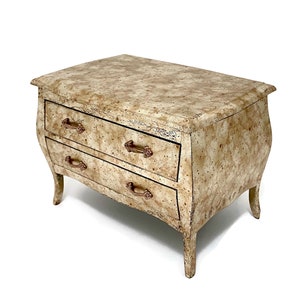 Elegant Women's Jewelry Box Sophisticated Hand Painted Gold Spotted ...