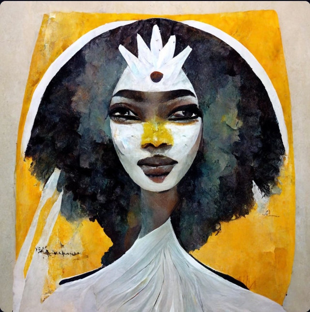 Impression of Miss Ghana Beauty Pageant, Abstract Art, Black Woman ...