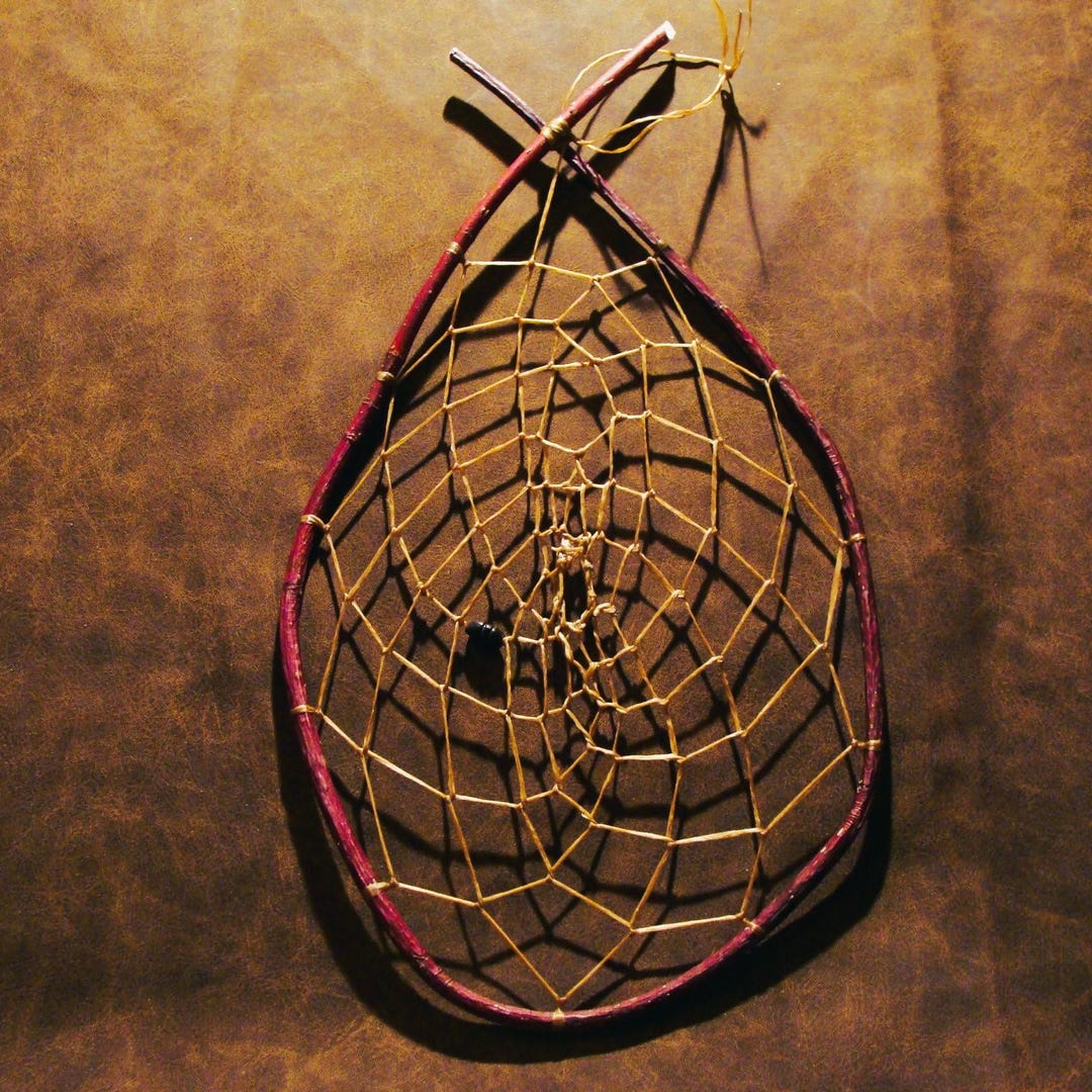 Dream Catcher, Handwoven, Native American Indian Traditional Ojibwe ...