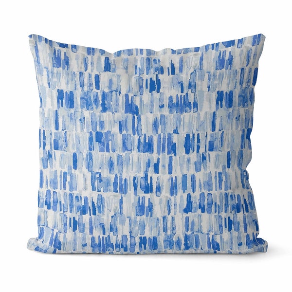 Bright Blue Pillow - Etsy