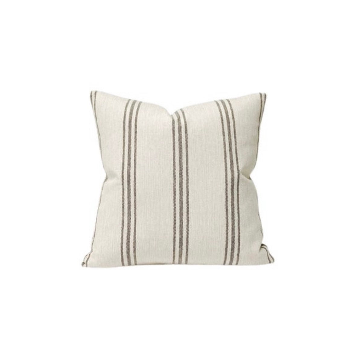 Farmhouse Gray Stripe Pillow - Etsy