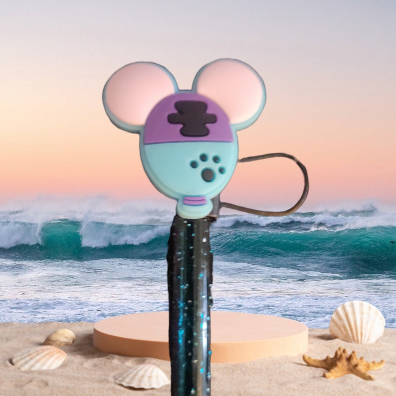 Assorted Mouse Straw Toppers Minnie Mickey Buzz Sully Woody Donald and ...