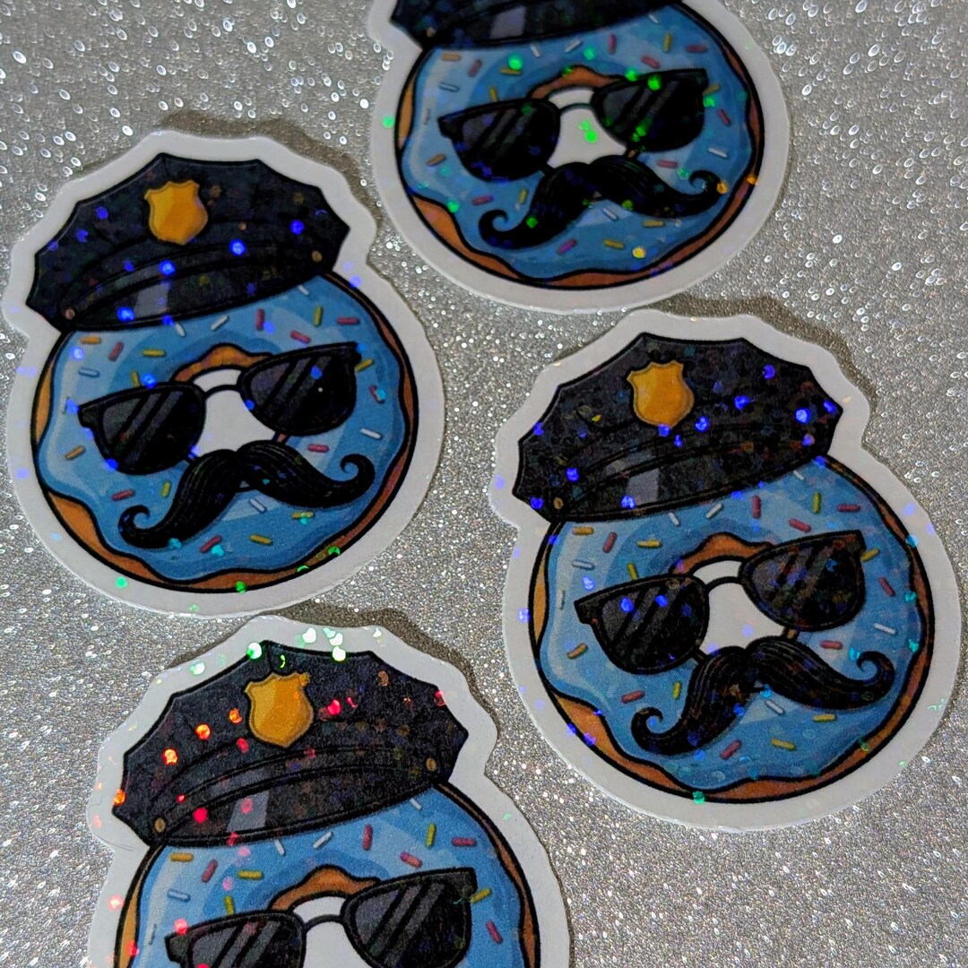 Donut Police Sticker - Etsy