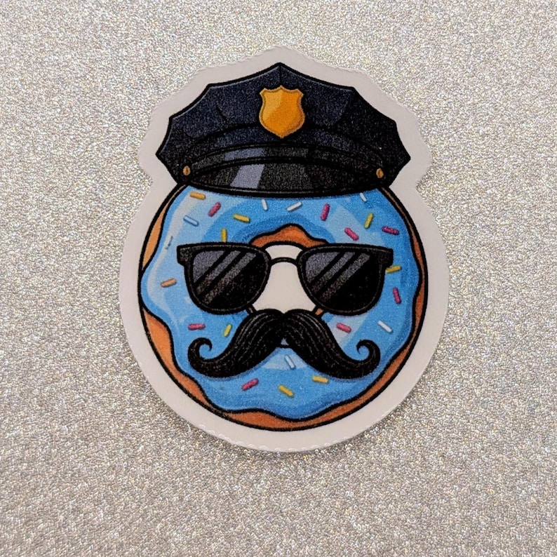 Donut Police Sticker - Etsy