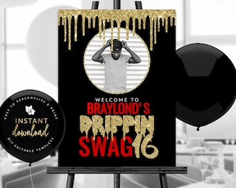 Drippin Swag 16 Gold Candy Bar Label Swag 16 Candy Label - Etsy