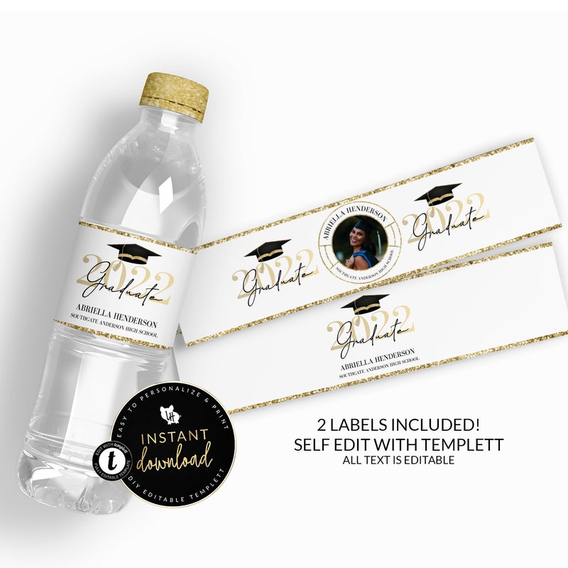 Graduation Water - Etsy