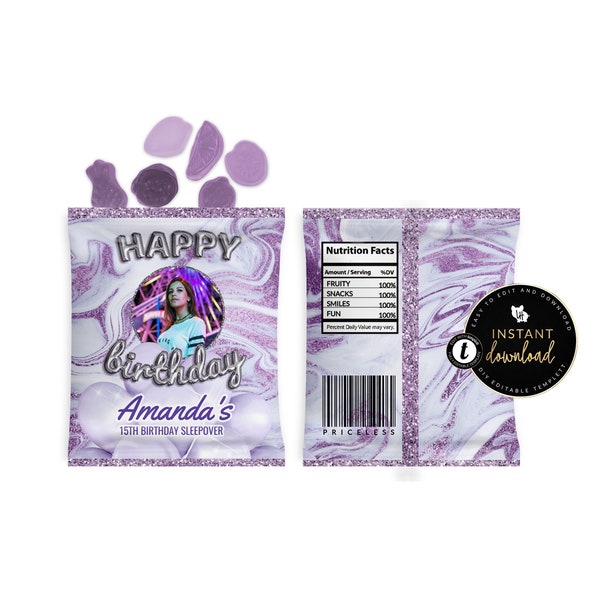 Purple Snacks - Etsy