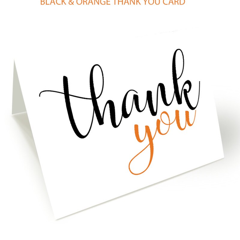 Orange Thank You - Etsy