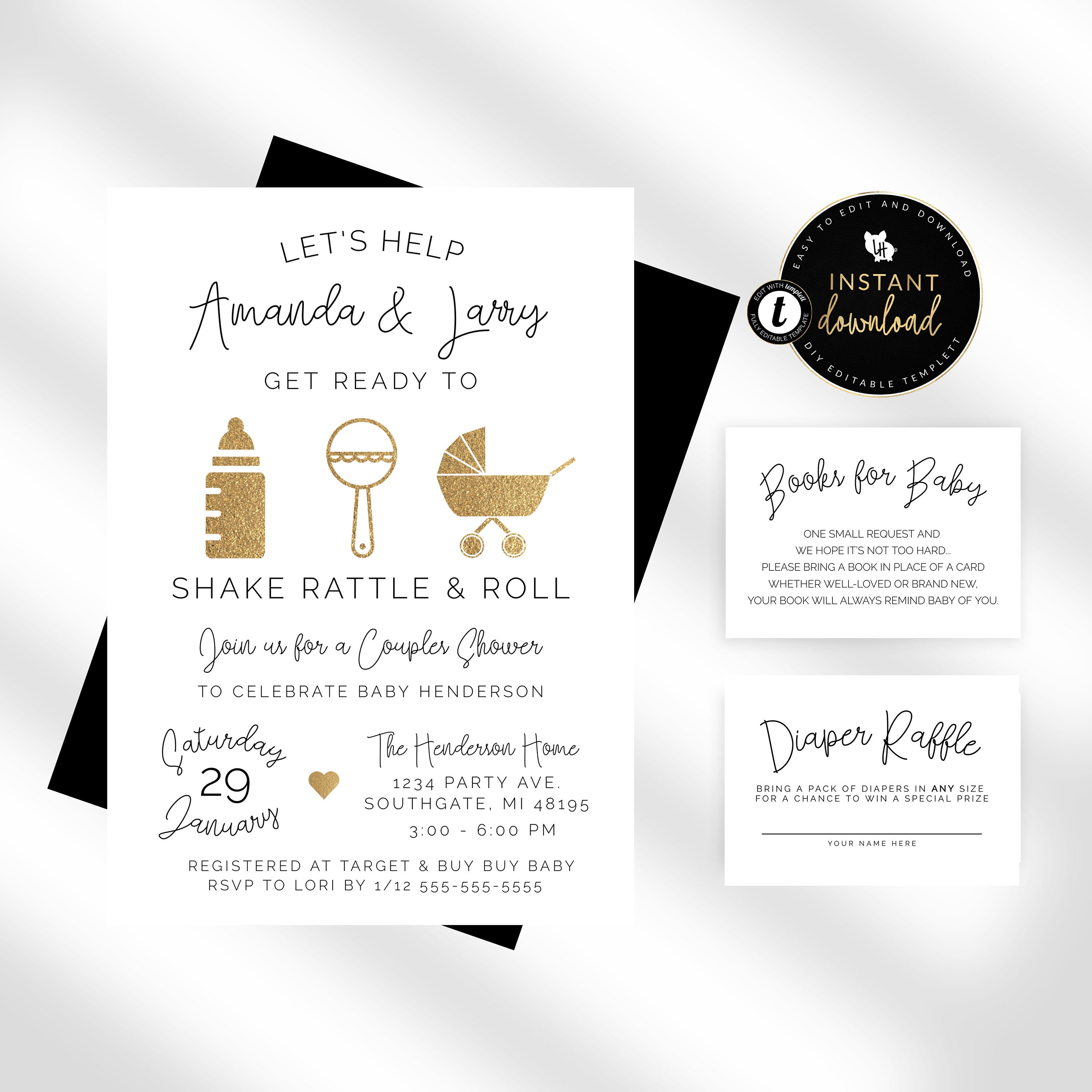 Baby Rattle Printable Template