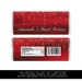 Red Drip Candy Bar Label, Red Candy Bar Label, Red Party, Printable ...