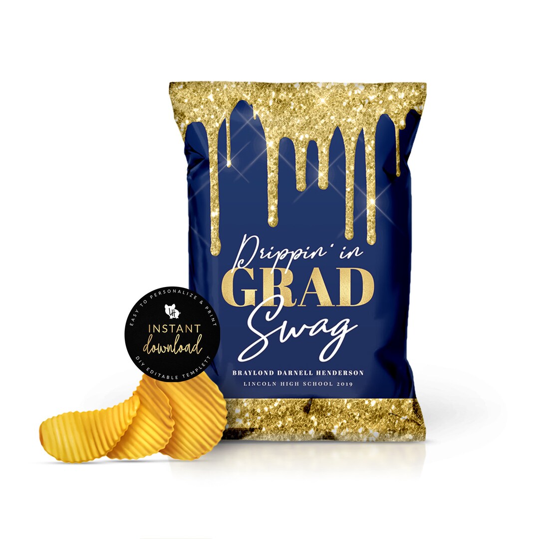 Graduation Printable Chip Bag, Grad Swag Chip Bag, Graduation Swag ...