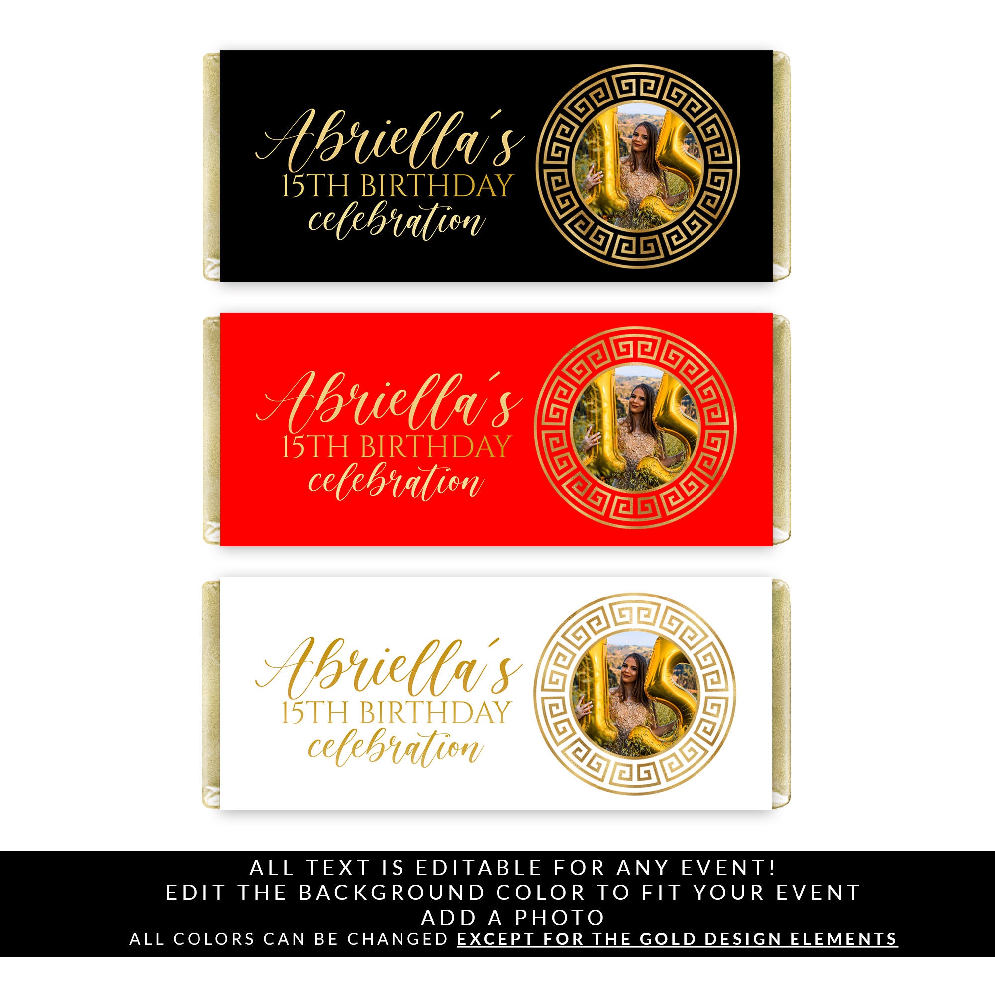 Greek Key Candy Bar Label Grecian Candy Label Greek Pattern - Etsy