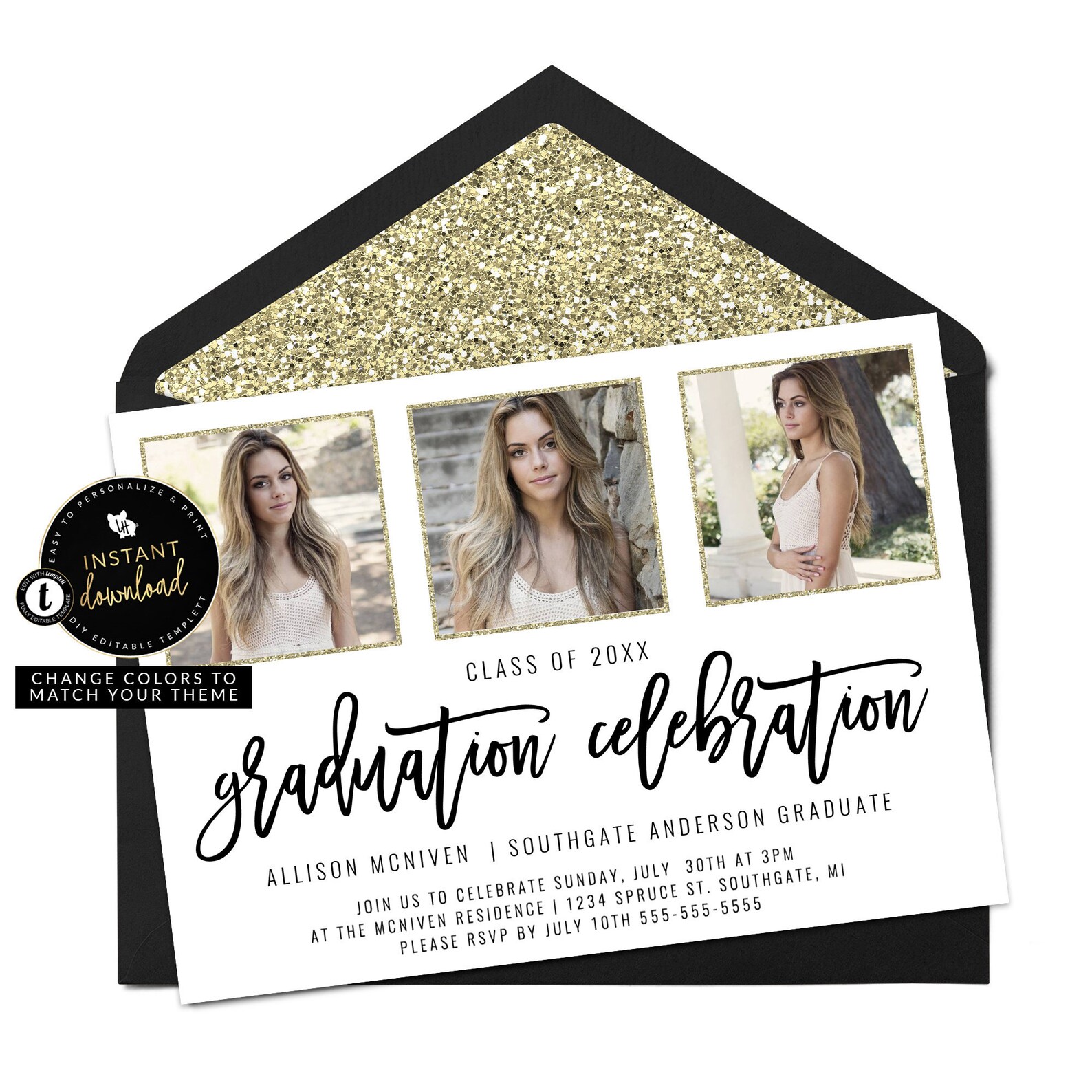 Photo Graduation Invitation Photo Graduation Announcement | Etsy