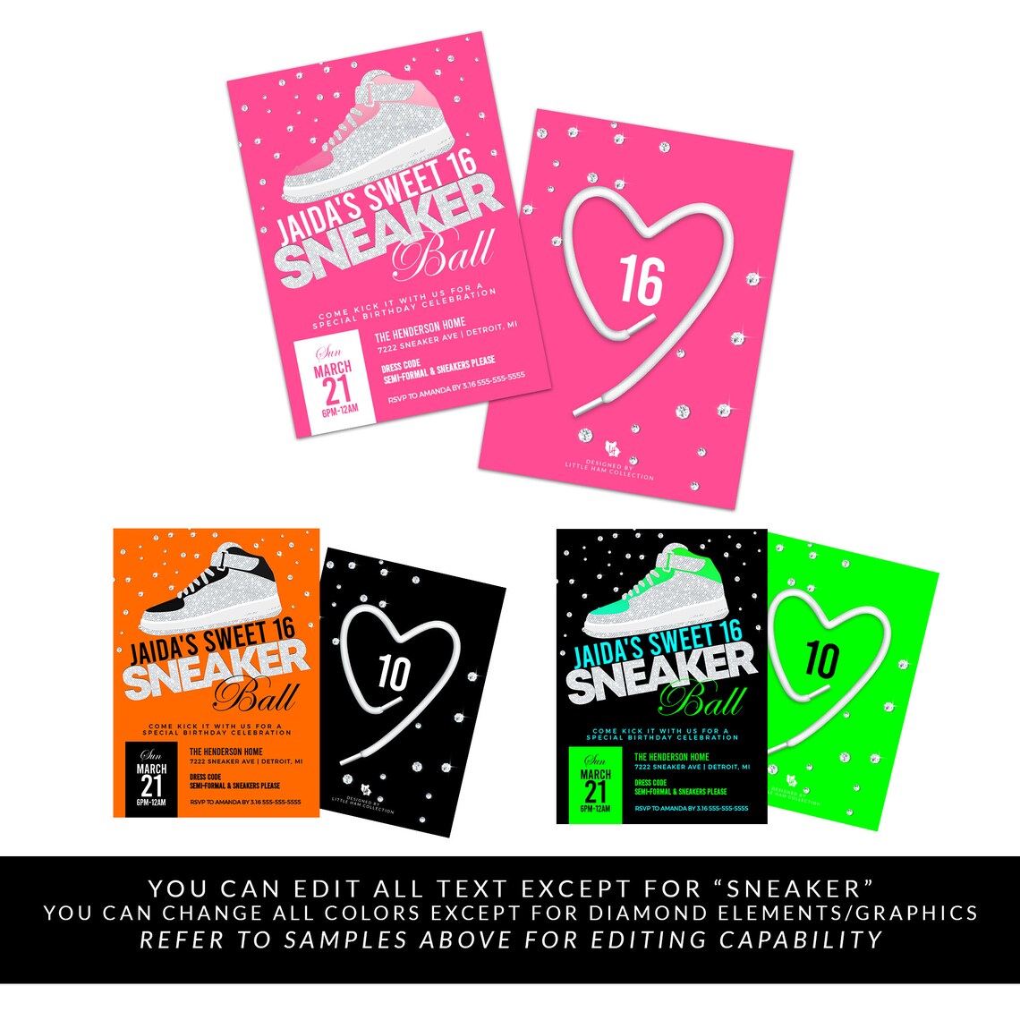 Sneaker Ball Invitation Sneaker Birthday Invitation Sneaker | Etsy