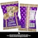 Purple and Gold Chip Bag Chip Bag With Picture Purple and - Etsy