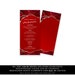 Red and Silver Menu Card, Red Menu, Red and Silver Agate Menu, Red ...