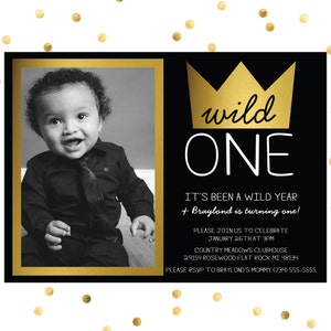 Wild One Birthday Invitation Wild One Invitation Wild One - Etsy