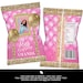Pink and Gold Chip Bag, Chip Bag With Picture, Pink and Gold Birthday ...