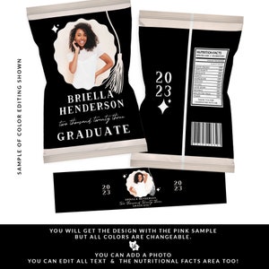 Graduation Chip Bag, Graduation Water Label, Retro Graduation Printable ...