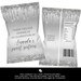 Dripping Silver Chip Bag, Silver Drip Printable Chip Bag, Silver ...