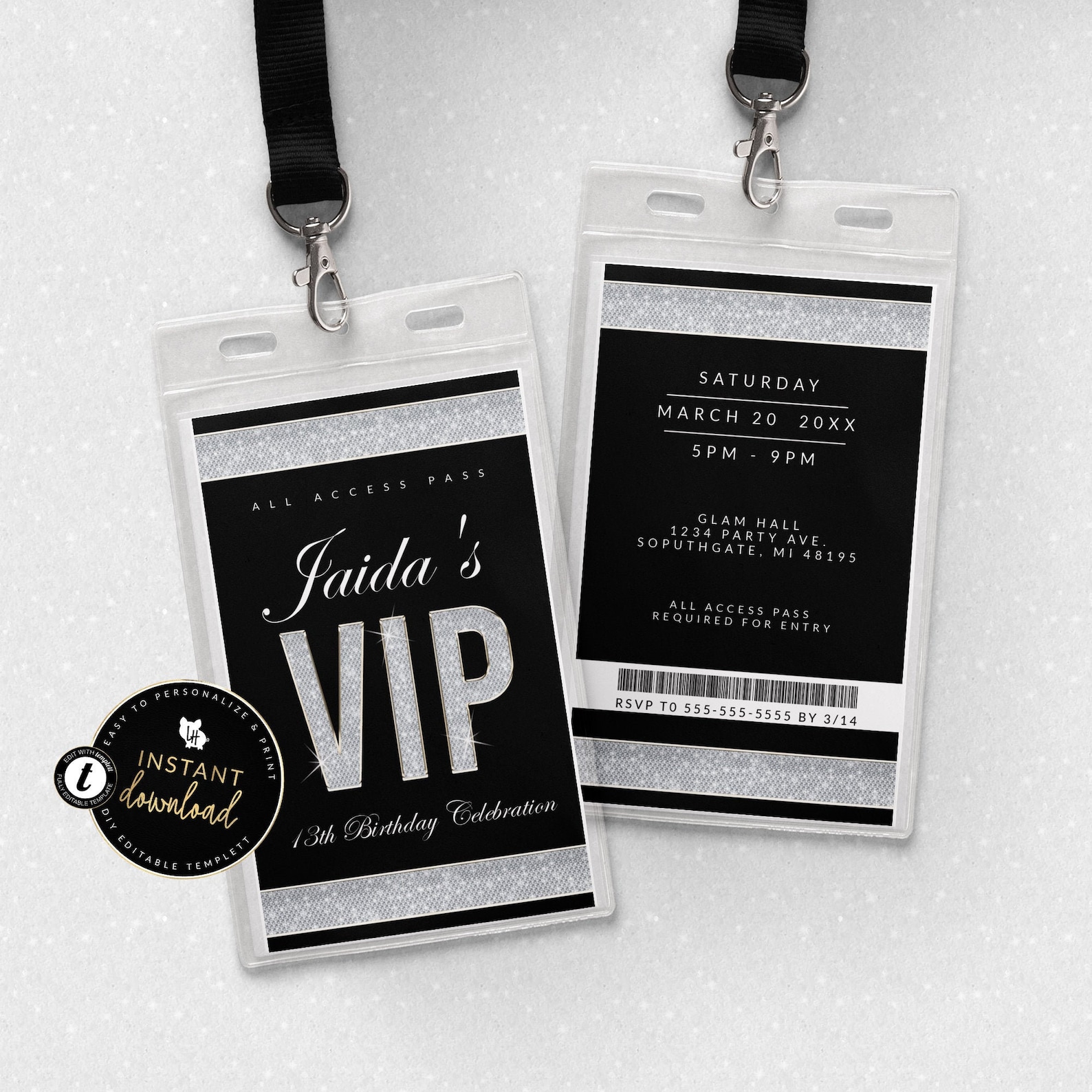 VIP Invitation, VIP Lanyard Invitation Design, VIP Pass Invitation, Vip ...