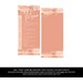 Peach and Rose Gold Menu Card, Rose Gold Birthday, Peach Menu Card ...