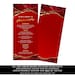 Red and Gold Menu Card, Red Menu, Red and Gold Agate Menu, Red Birthday ...