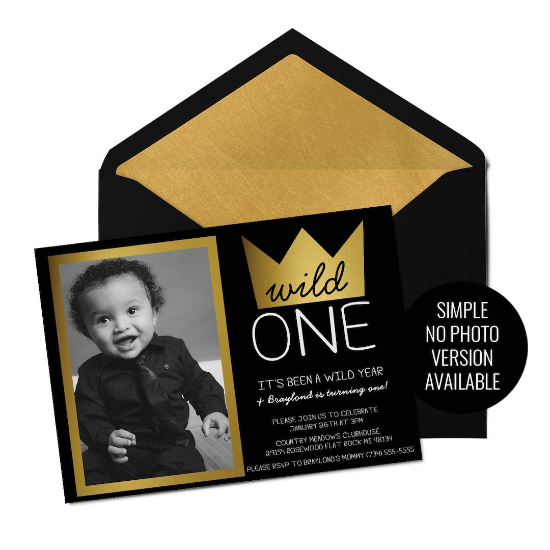 Wild One Birthday Invitation Wild One Invitation Wild One - Etsy