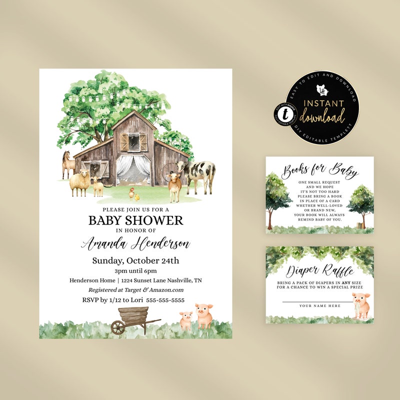 Rustic Baby Shower - Etsy