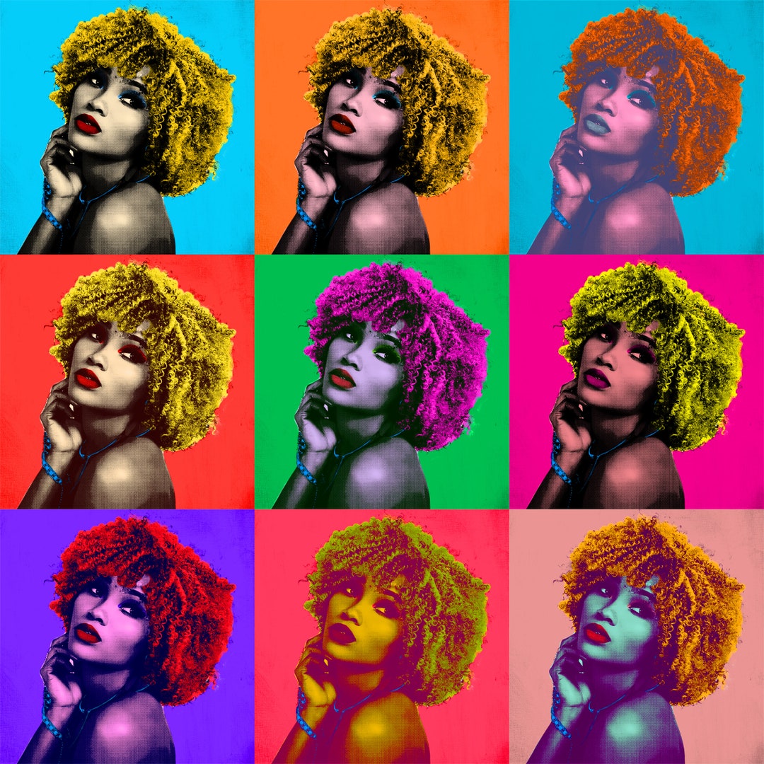 Personalized Pop Art Portrait From Photo – Bold Color Blocks Wall Art ...